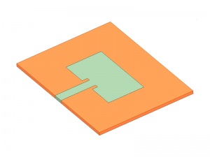 Coax Fed Microstrip Patch Antenna at 10GHz with Linear Polarization ...